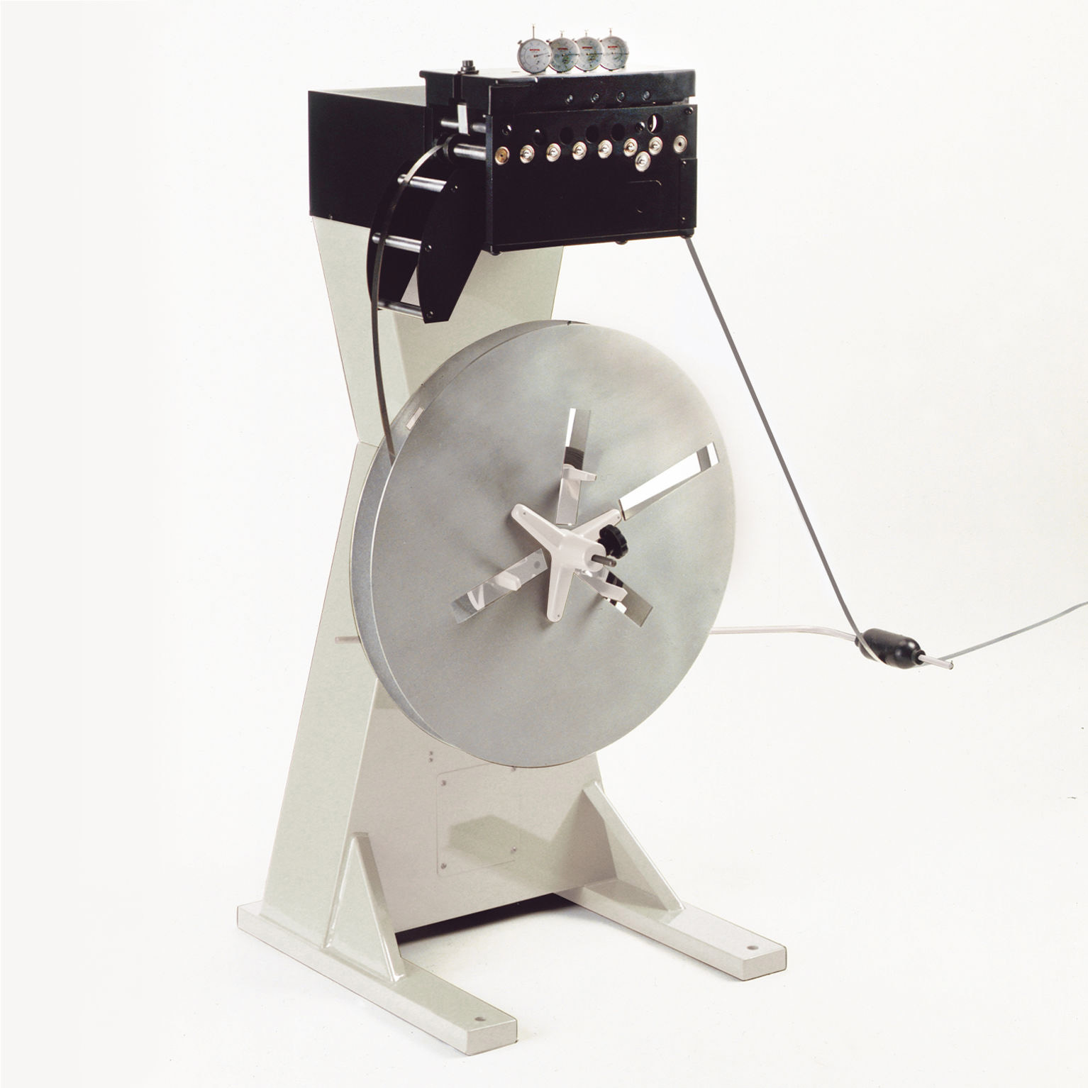 Light Duty Vertical Decoiler with Flip Top Straightener - Bruderer