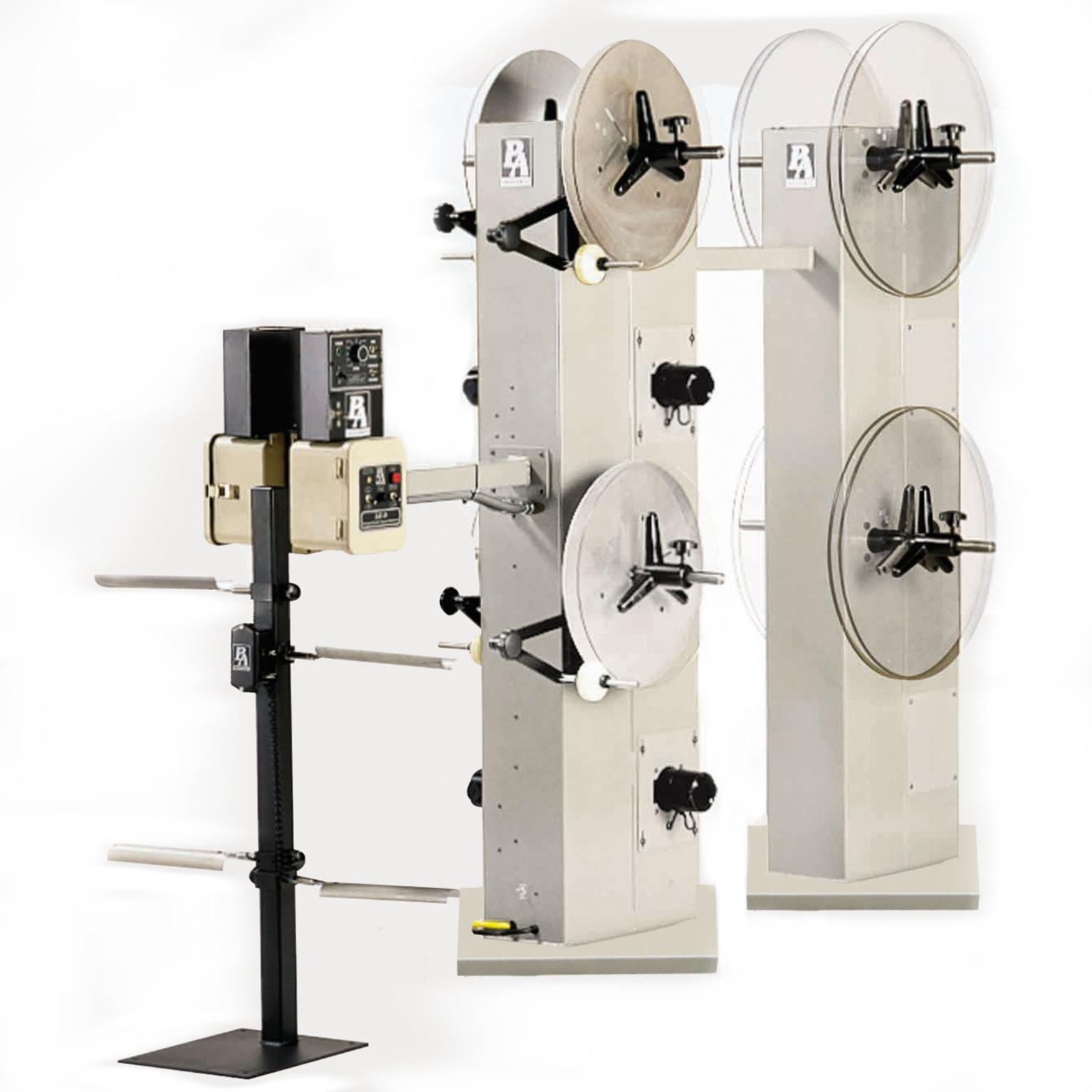 Vertical Dual Fixed Shaft Pay Off / Decoiler - Bruderer